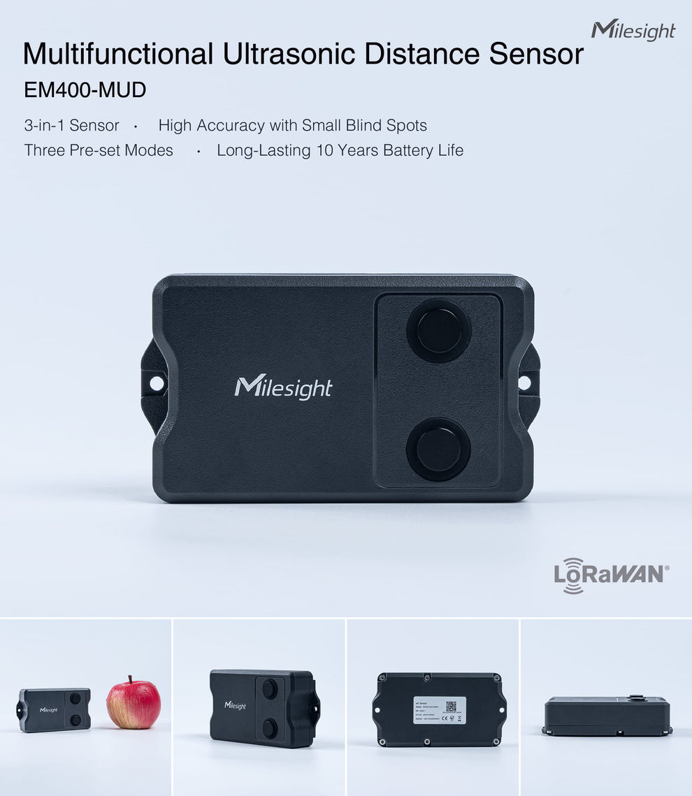 Multifunctional Ultrasonic Distance/Level Sensor: EM400-MUD – Indiott